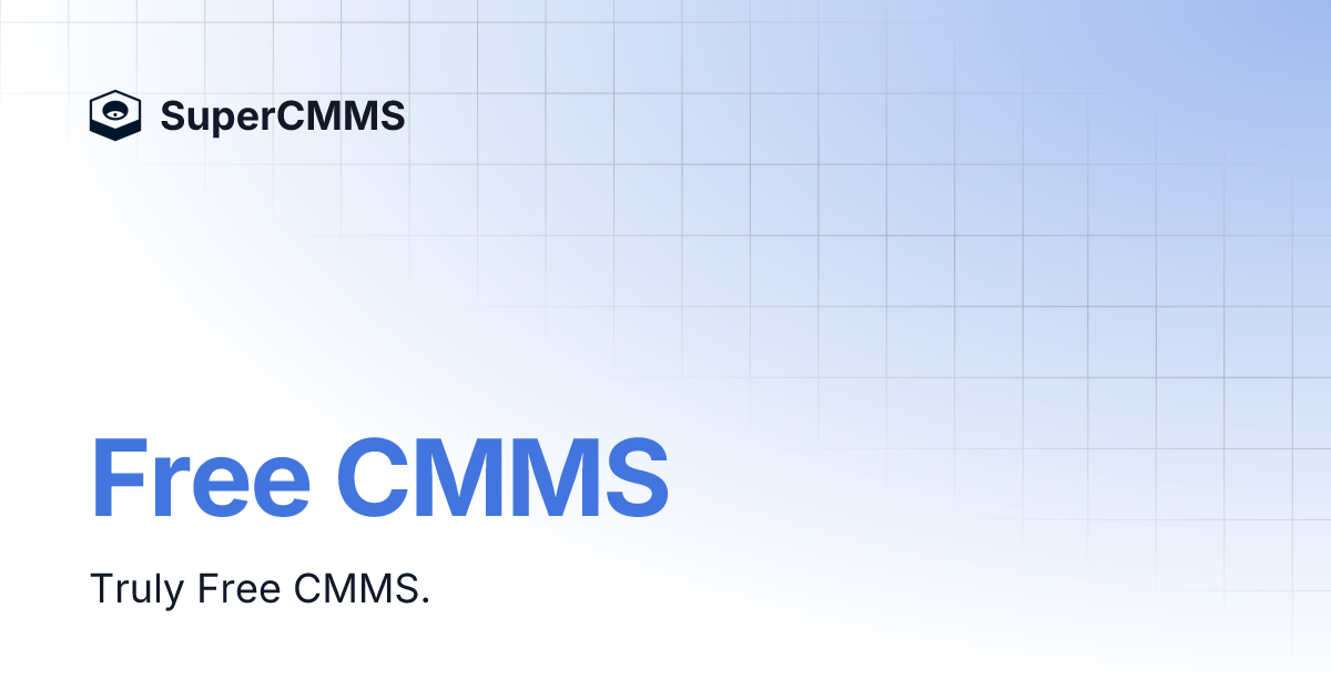 Free CMMS | SuperCMMS